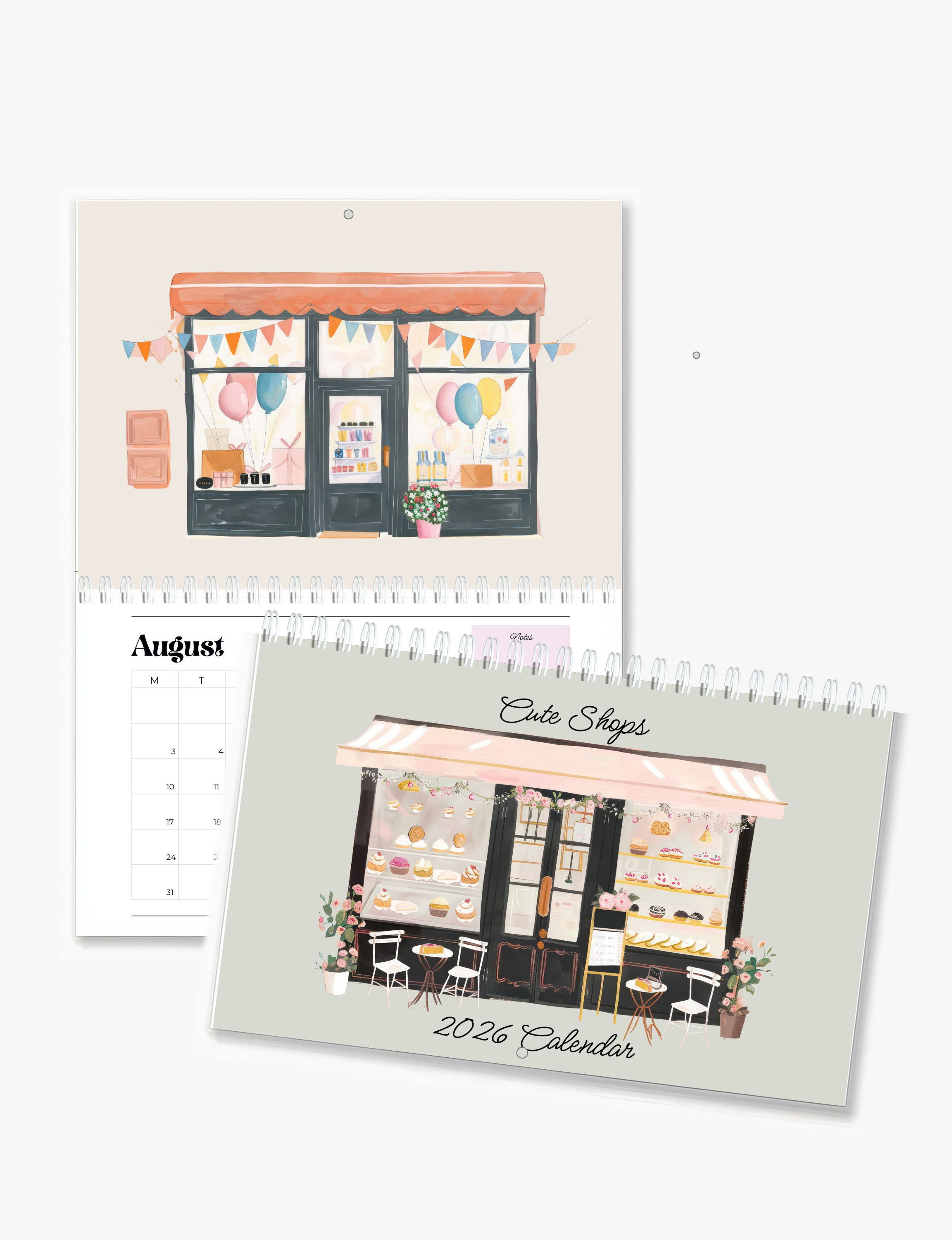 2026 Wall Art Calendar - Cute Shops – Fab