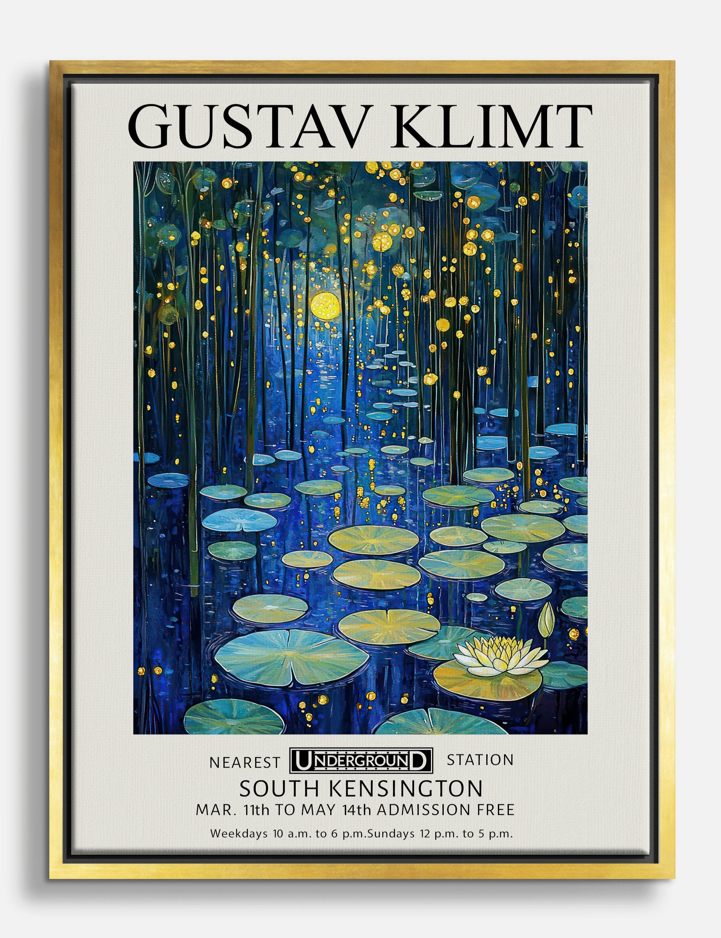 Gustav Klimt Yellow Night Canvas Print – Fab