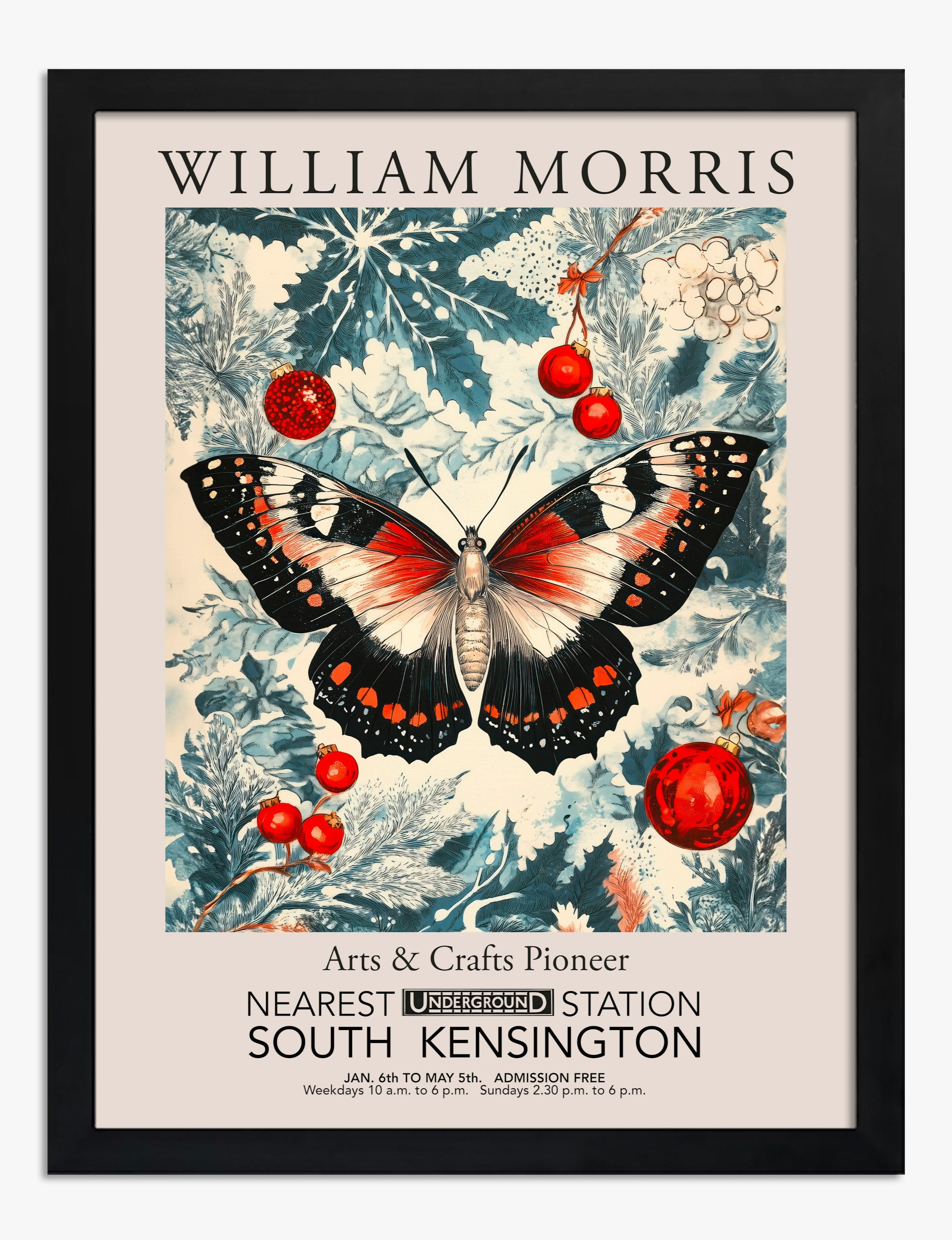 William Morris Winter Butterfly Art Print – Fab