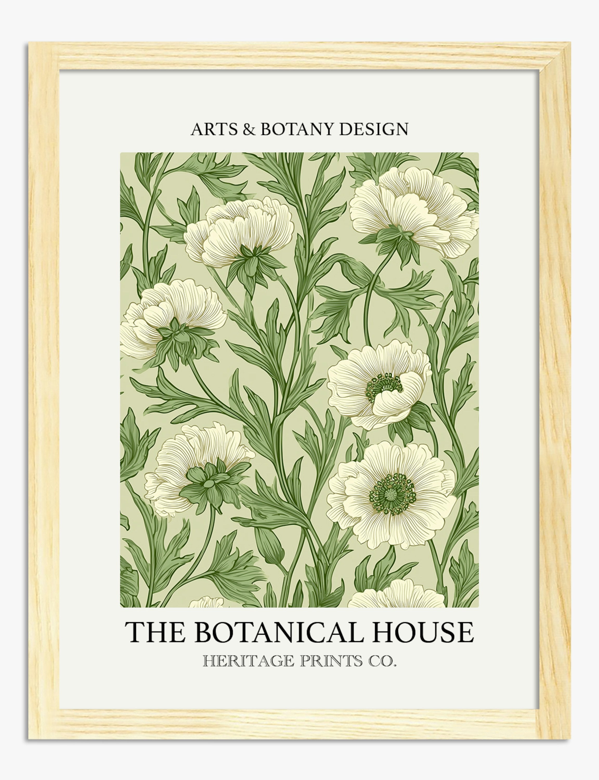 Light Green Botanical Elegance Art Print – Fab