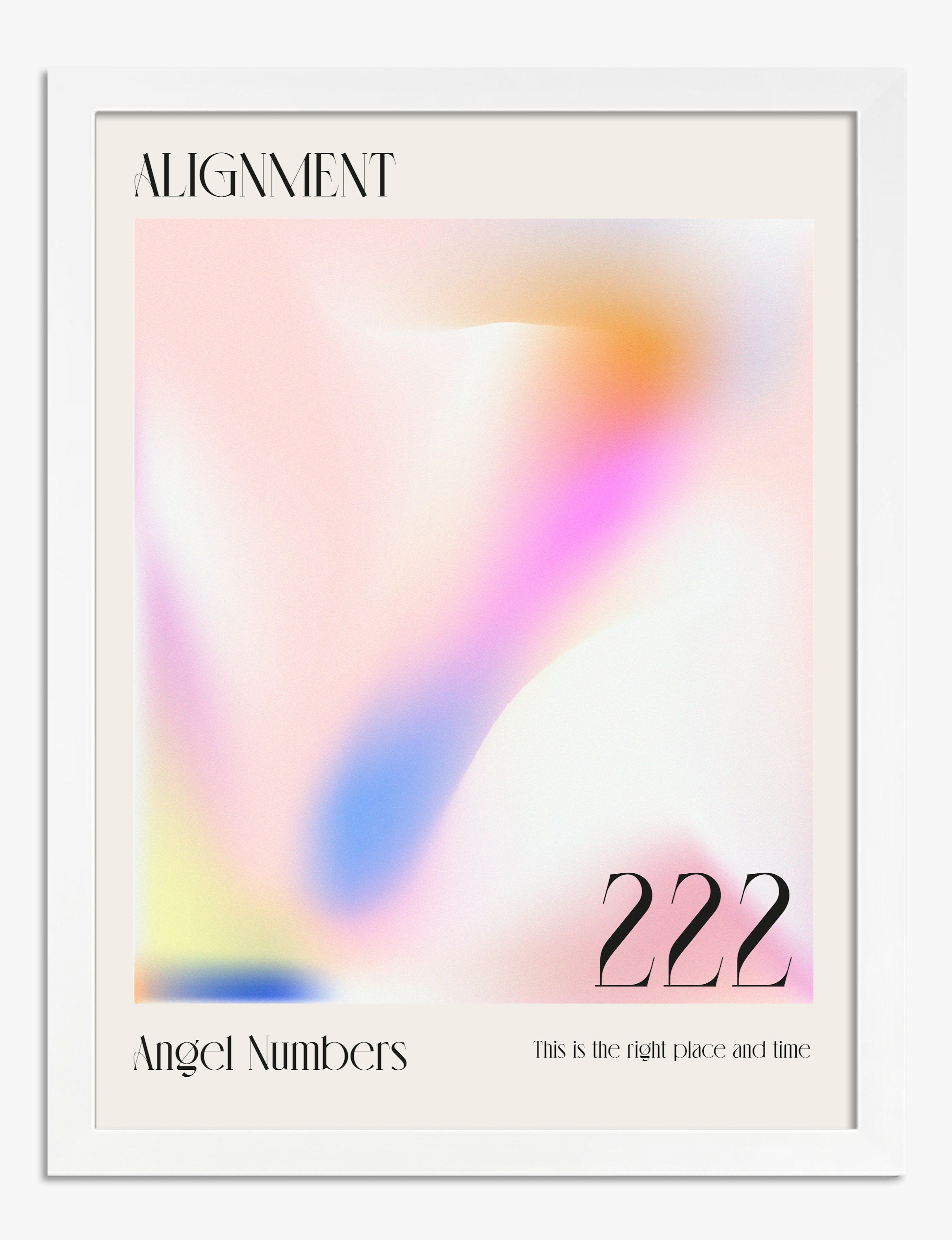 Angel Numbers, Alignment 222 Aura Art Print – Fab